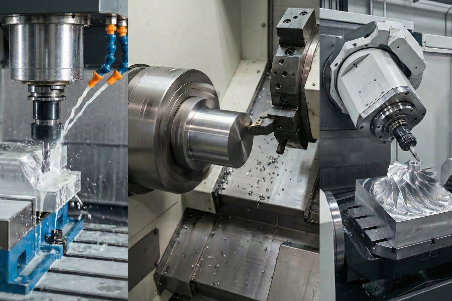 Choosing Between Milling, Turning & 5-Axis Machining